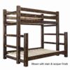 Amish “Homestead Collection” Pine Bunk Bed – Twin/Full