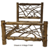 Fireside Lodge Twig Log Bed