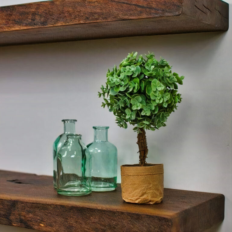 Live Edge Shelves - Walnut - Log Cabin Rustics
